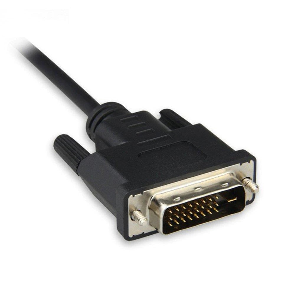 Cablu adaptor, convertor de la DVI-D Dual Link 24 1 tata la VGA 15 pini mama, negru, 23,5cm ...