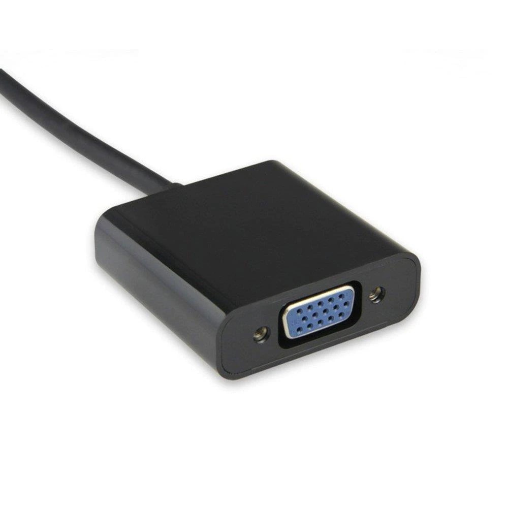 Cablu adaptor, convertor de la DVI-D Dual Link 24 1 tata la VGA 15 pini mama, negru, 23,5cm ...