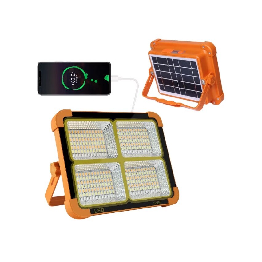 Proiector solar LED HighPower IP66, cu 360 de LED-uri, 4 tipuri de ...