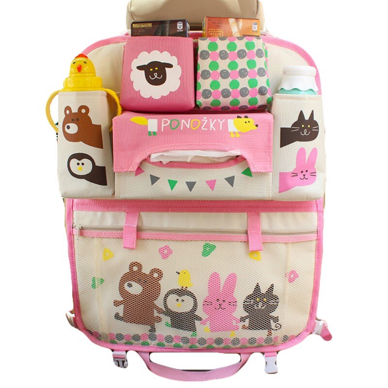 Organizator pentru scaun auto, WALALLA, Panza Oxford, 6 Spatii ...