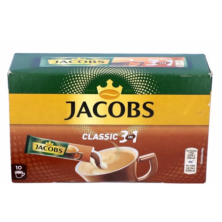Cafea Instant 3 in 1, Jacobs, 10 pliculete, 180 g - eMAG.ro