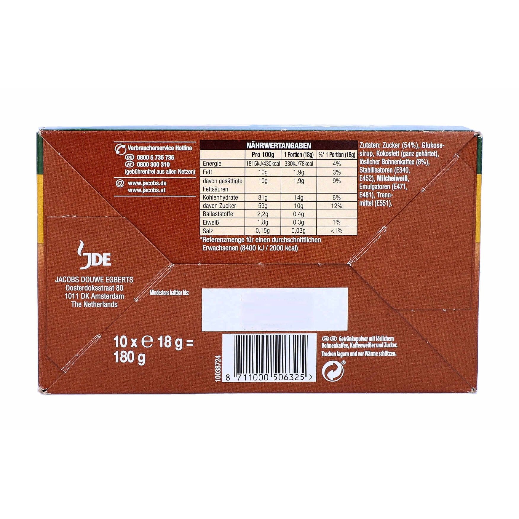 Cafea Instant 3 in 1, Jacobs, 10 pliculete, 180 g - eMAG.ro