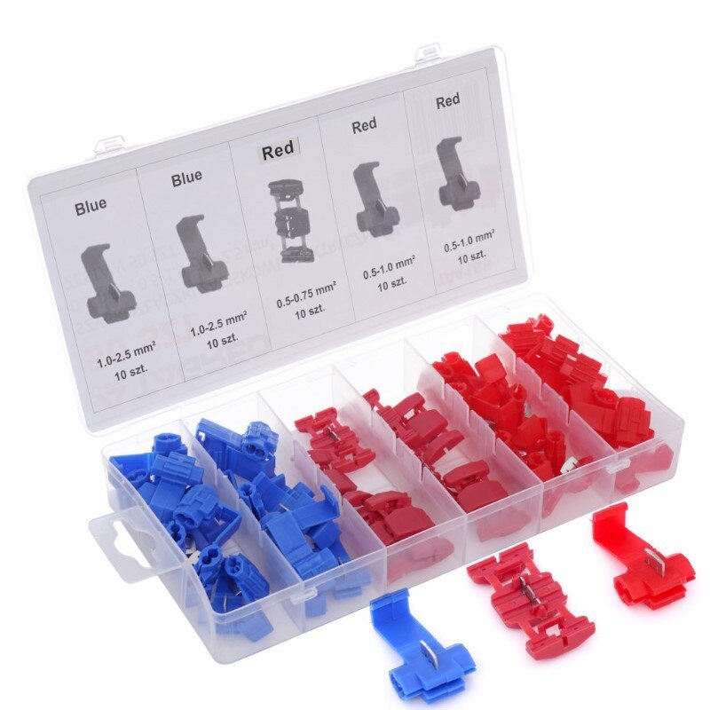 Set conectori electrici, Tagred TA4165, 0.5 - 2.5 mm, 50 buc - eMAG.ro