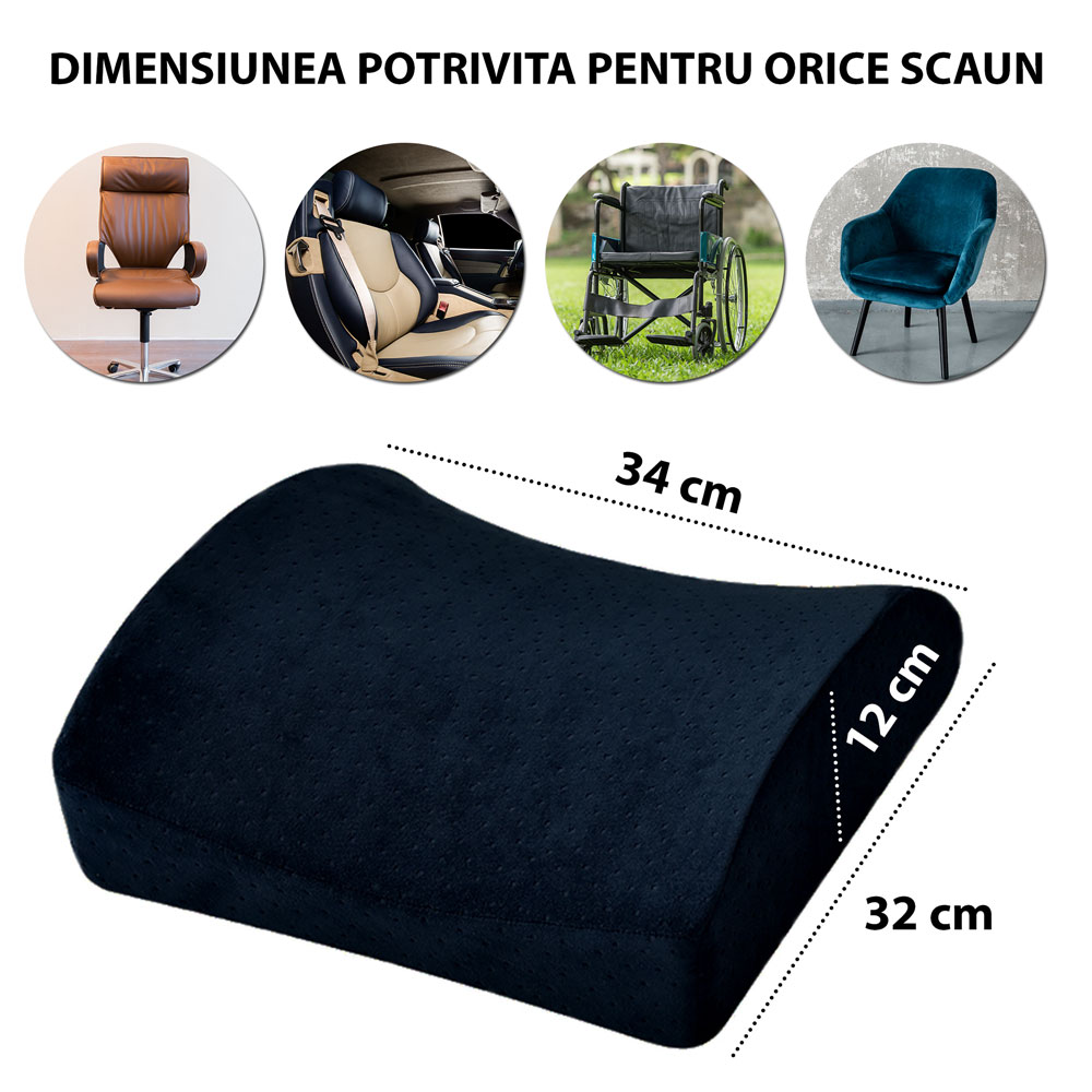 Perna Ortopedica pentru Suport Lombar, pentru Spate, pentru Scaun Birou ...