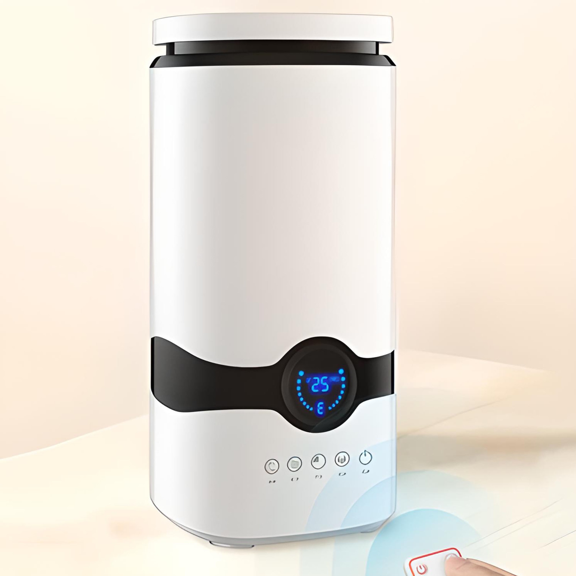 Umidificator de Aer Ultrasunete cu Difuzor Aromaterapie, Higrometru si ...