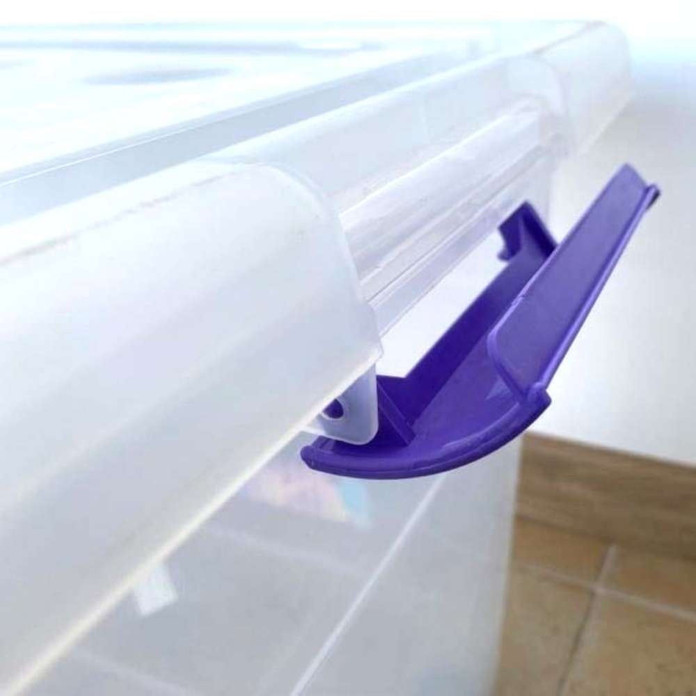 Cutie Depozitare din Plastic cu Roti, 35 L - eMAG.ro