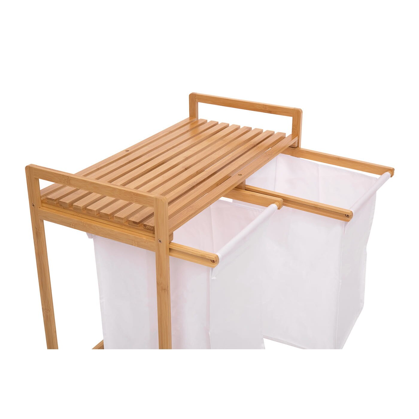 Cos de rufe, Easyform, Bambus/Bumbac, 80L, Alb - eMAG.ro