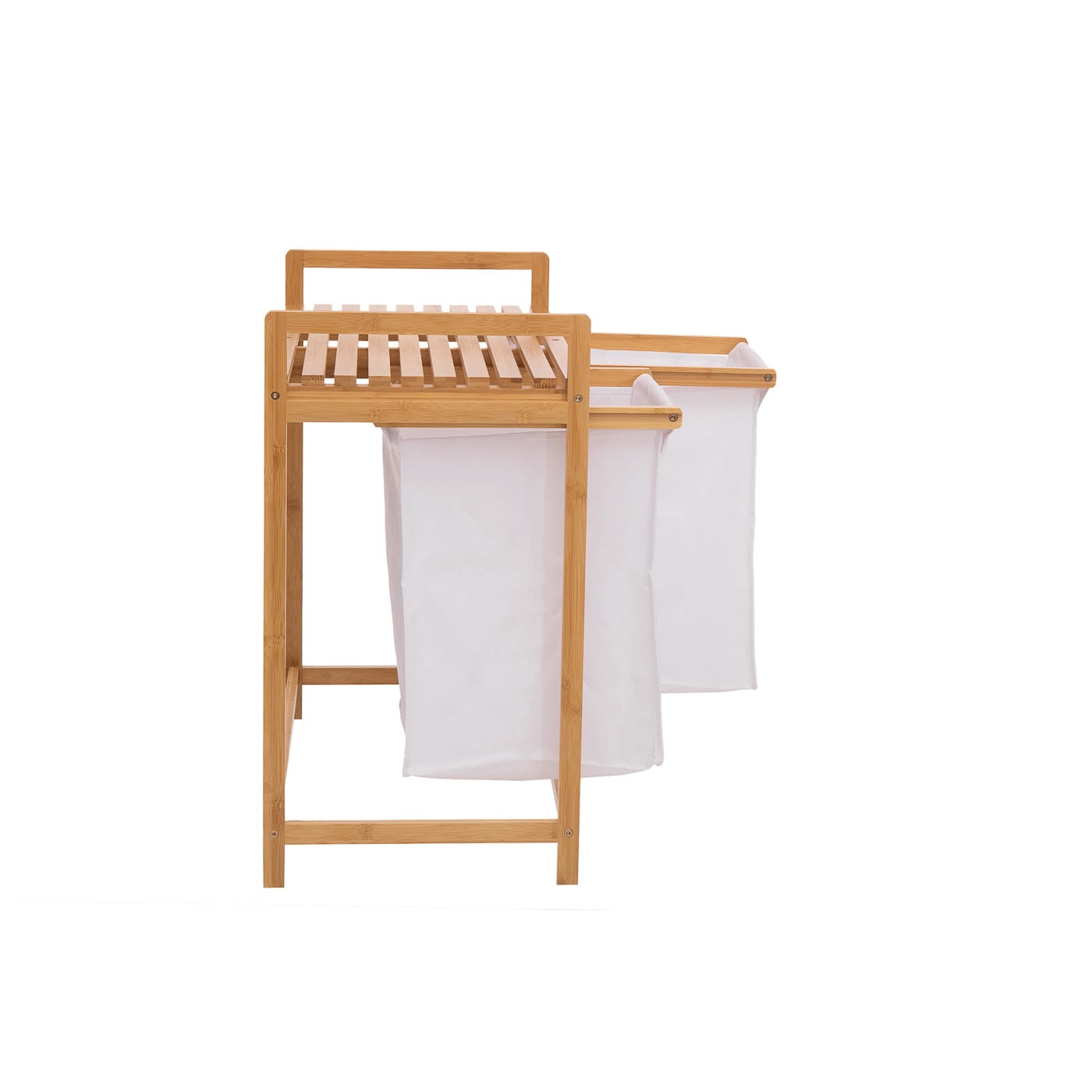 Cos de rufe, Easyform, Bambus/Bumbac, 80L, Alb - eMAG.ro