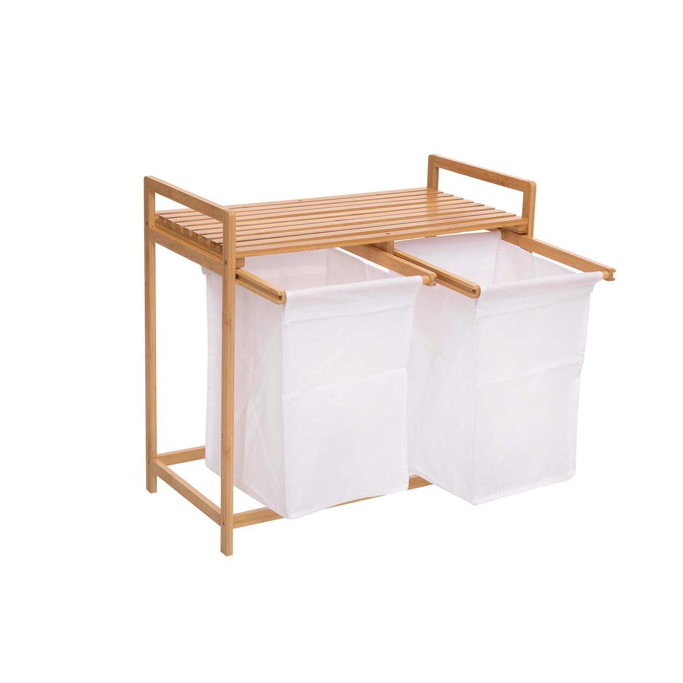 Cos de rufe, Easyform, Bambus/Bumbac, 80L, Alb - eMAG.ro