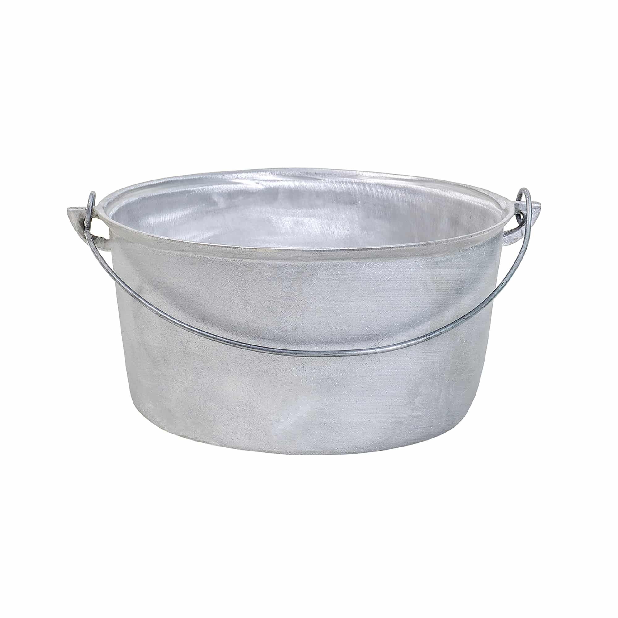 Ceaun tuci aluminiu alimentar, capacitate 22L, fund drept / EXT 8025 ...