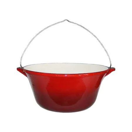 Ceaun Emailat Din Fonta Cu Maner Din Inox 16 Litri Perfect Home - eMAG.ro