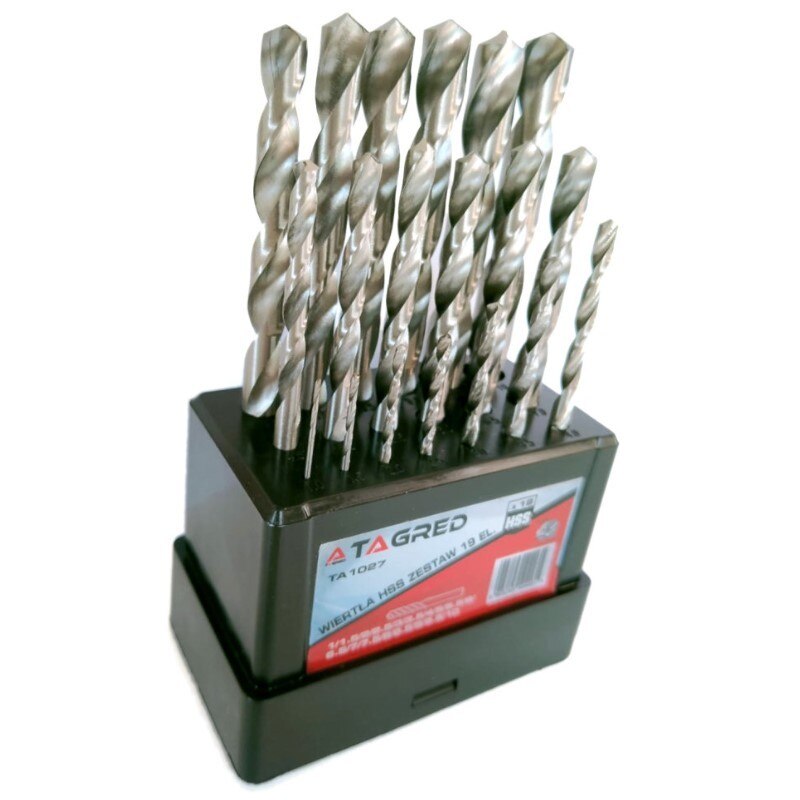 Set burghie metal, Tagred TA1027, 1-10 mm, 19 piese, HSS - eMAG.ro
