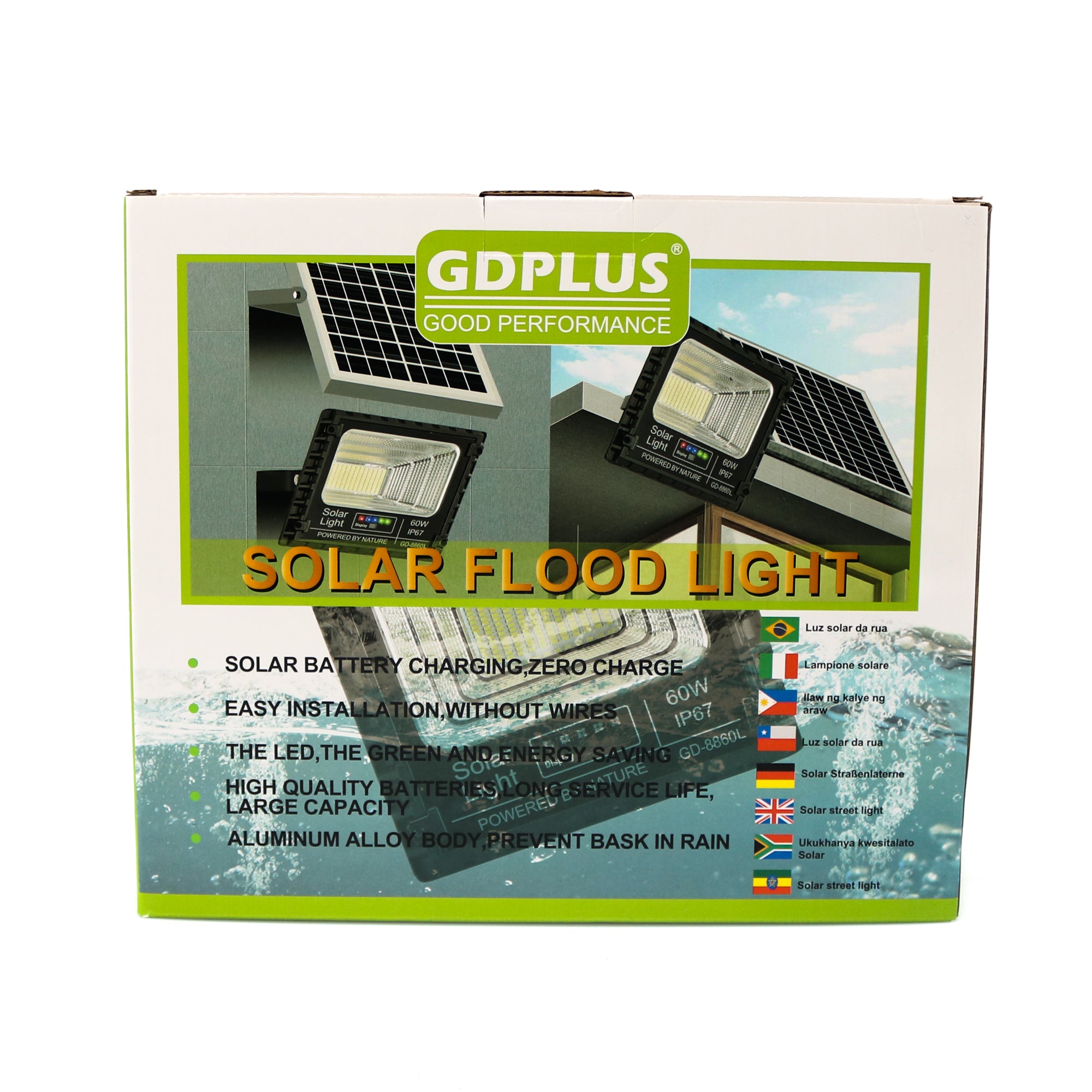 Proiector solar de perete GDPLUS cu telecomanda 60W GD-8860L - eMAG.ro