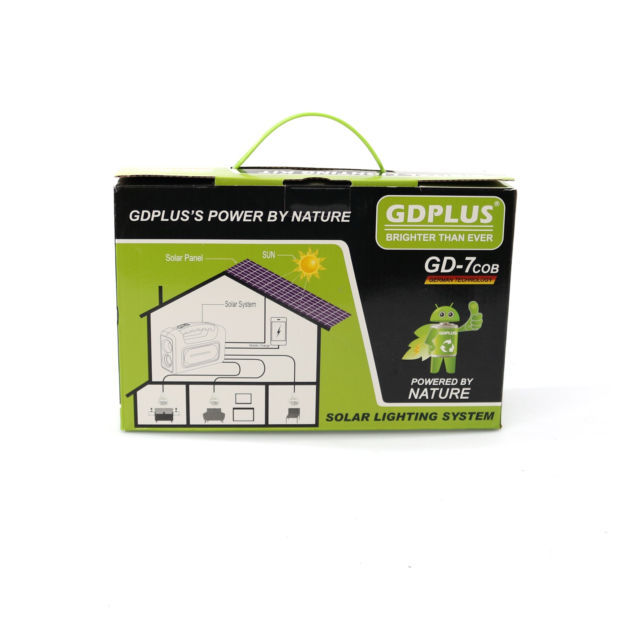 Sistem de iluminat solar GDPLUS, 3 becuri LED, unitate principala ...