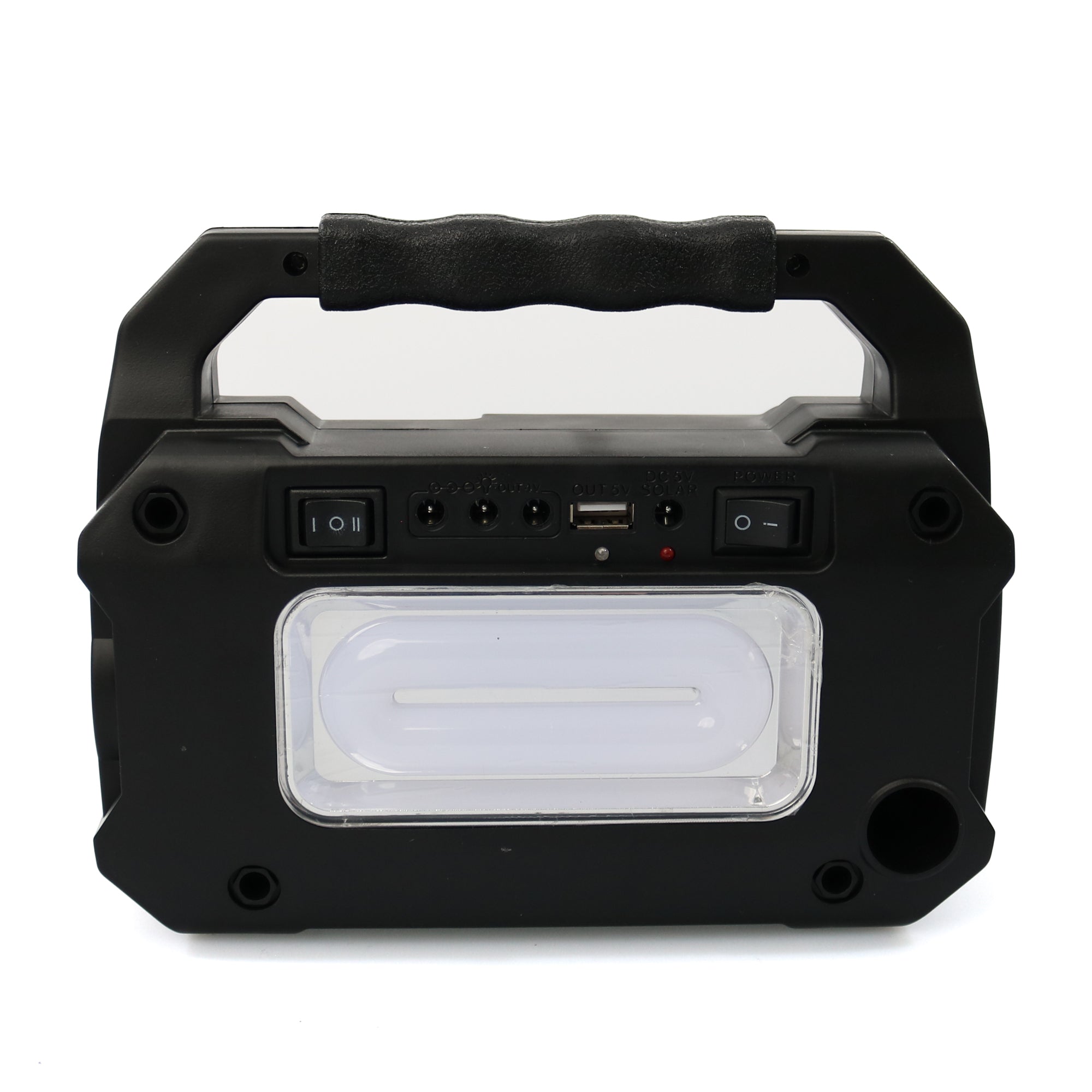 Sistem de iluminat solar GDPLUS cu lanterna, 3 becuri LED si Radio/Bluetooth, GD-8081 - eMAG.ro