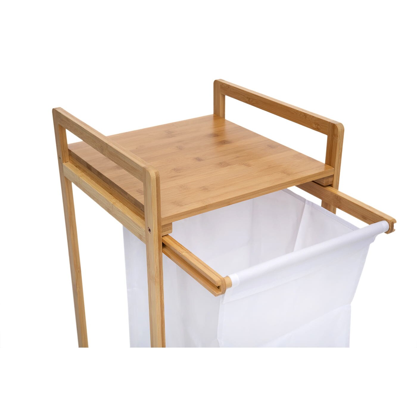 Cos de rufe, Easyform, Bambus/Bumbac, 40L, Alb - eMAG.ro