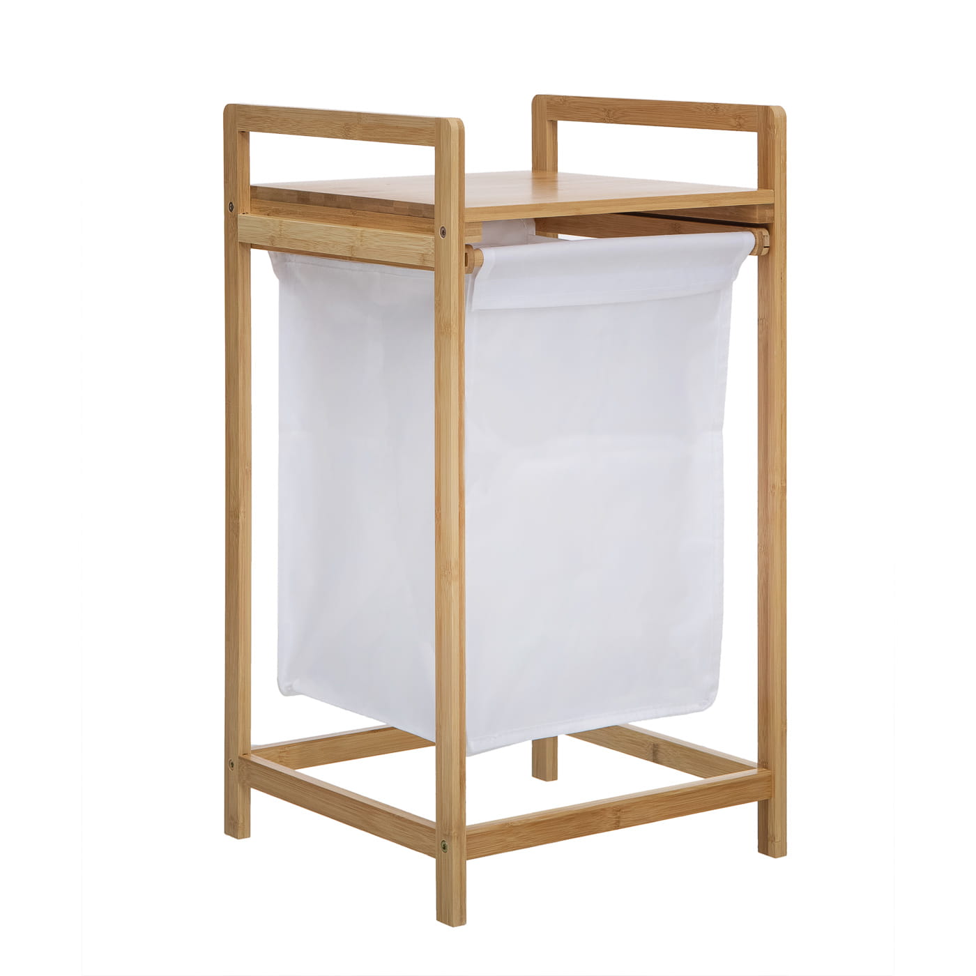 Cos de rufe, Easyform, Bambus/Bumbac, 40L, Alb - eMAG.ro