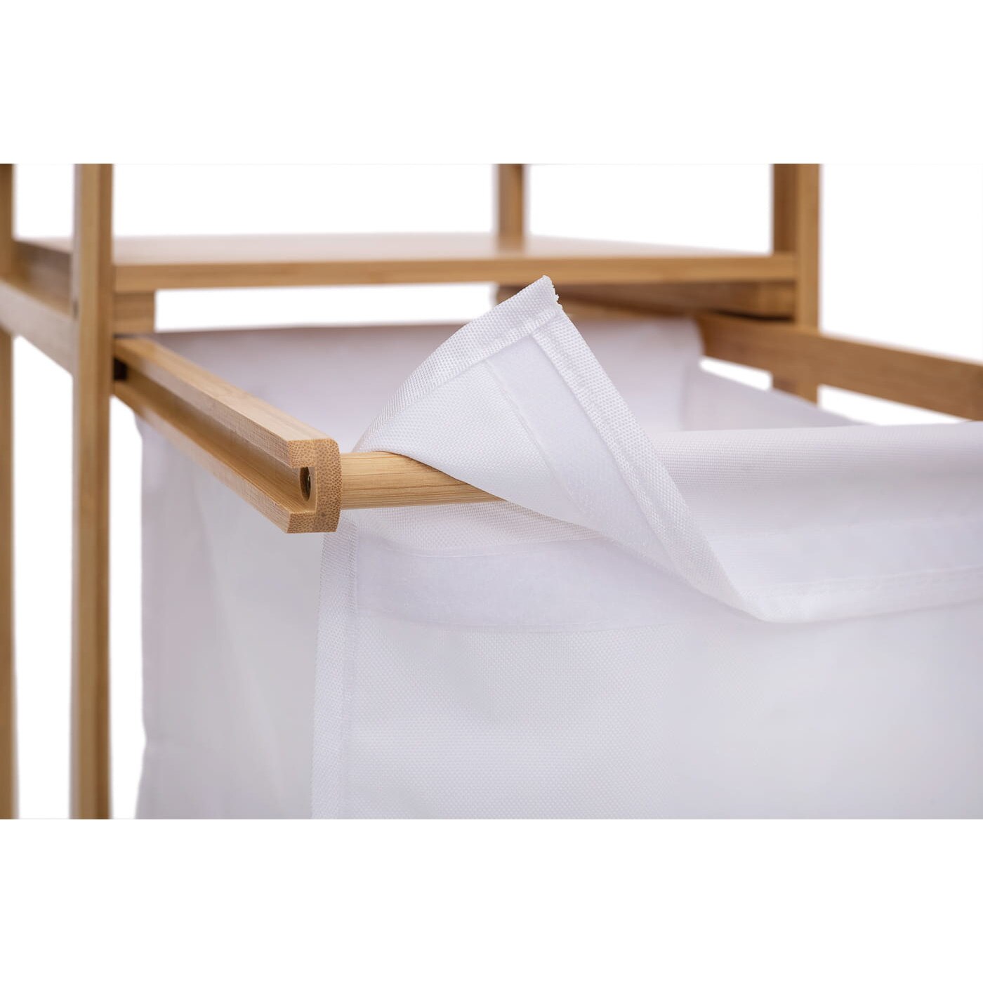 Cos de rufe, Easyform, Bambus/Bumbac, 40L, Alb - eMAG.ro