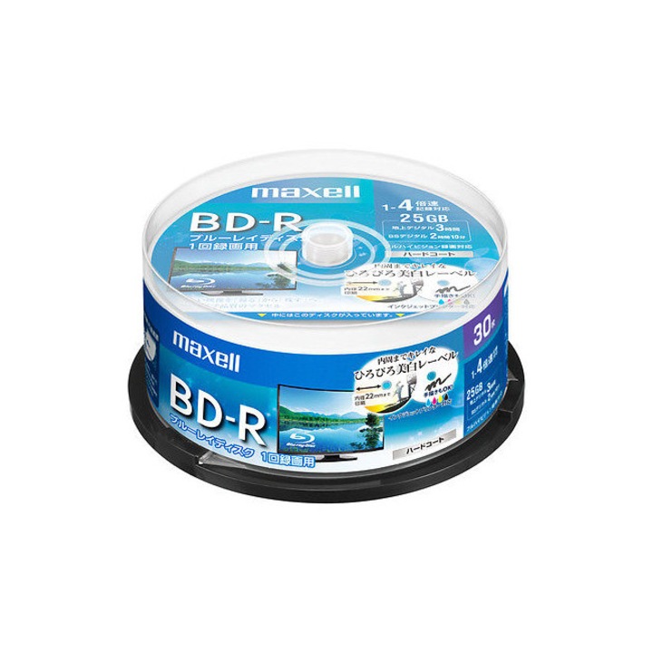 BD-R MAXELL, Single layer, Blu-Ray, 25 GB, 4x, Printable, 25 px. - eMAG.bg
