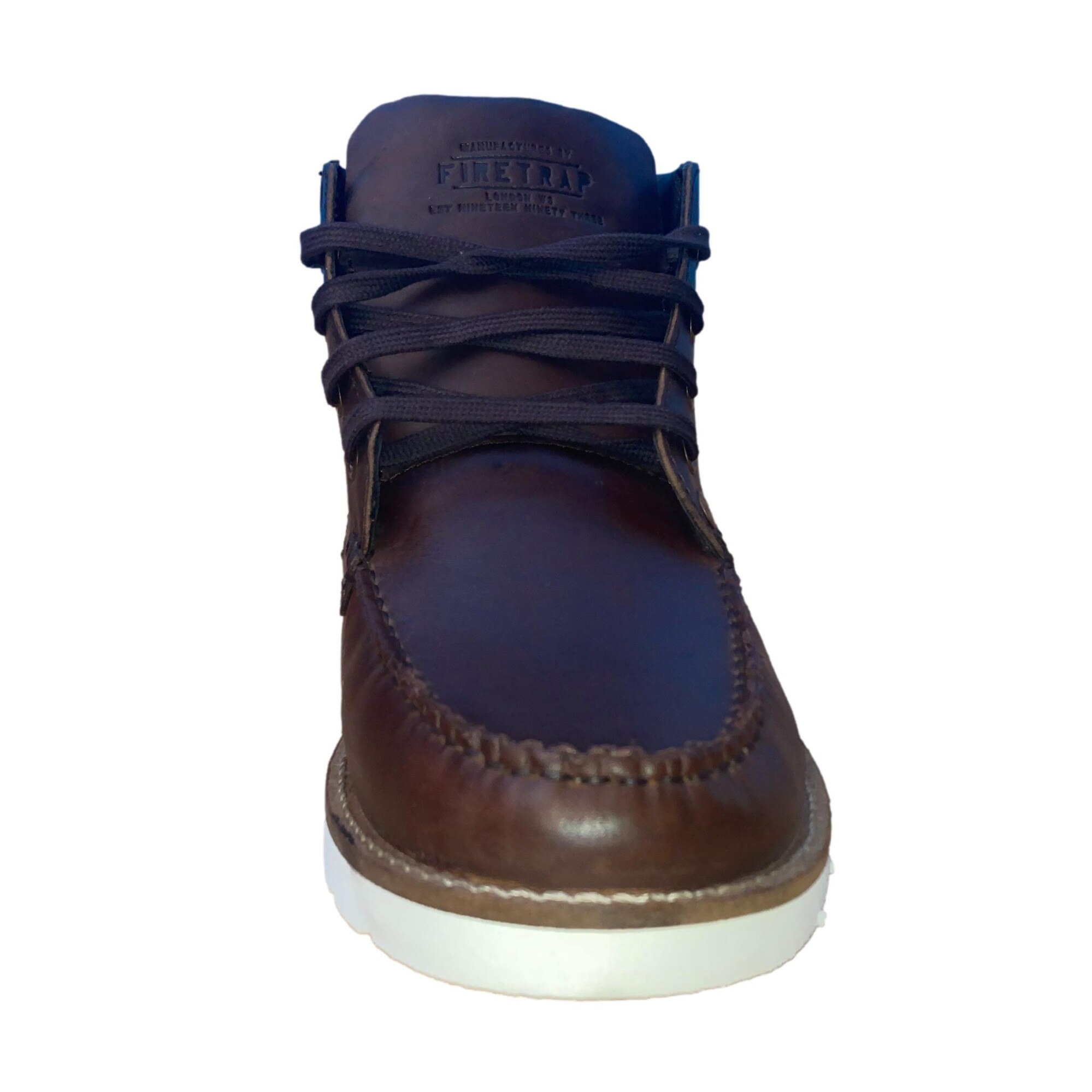 Botine barbati Firetrap Barrock, piele naturala, Maro inchis, 42 EU ...