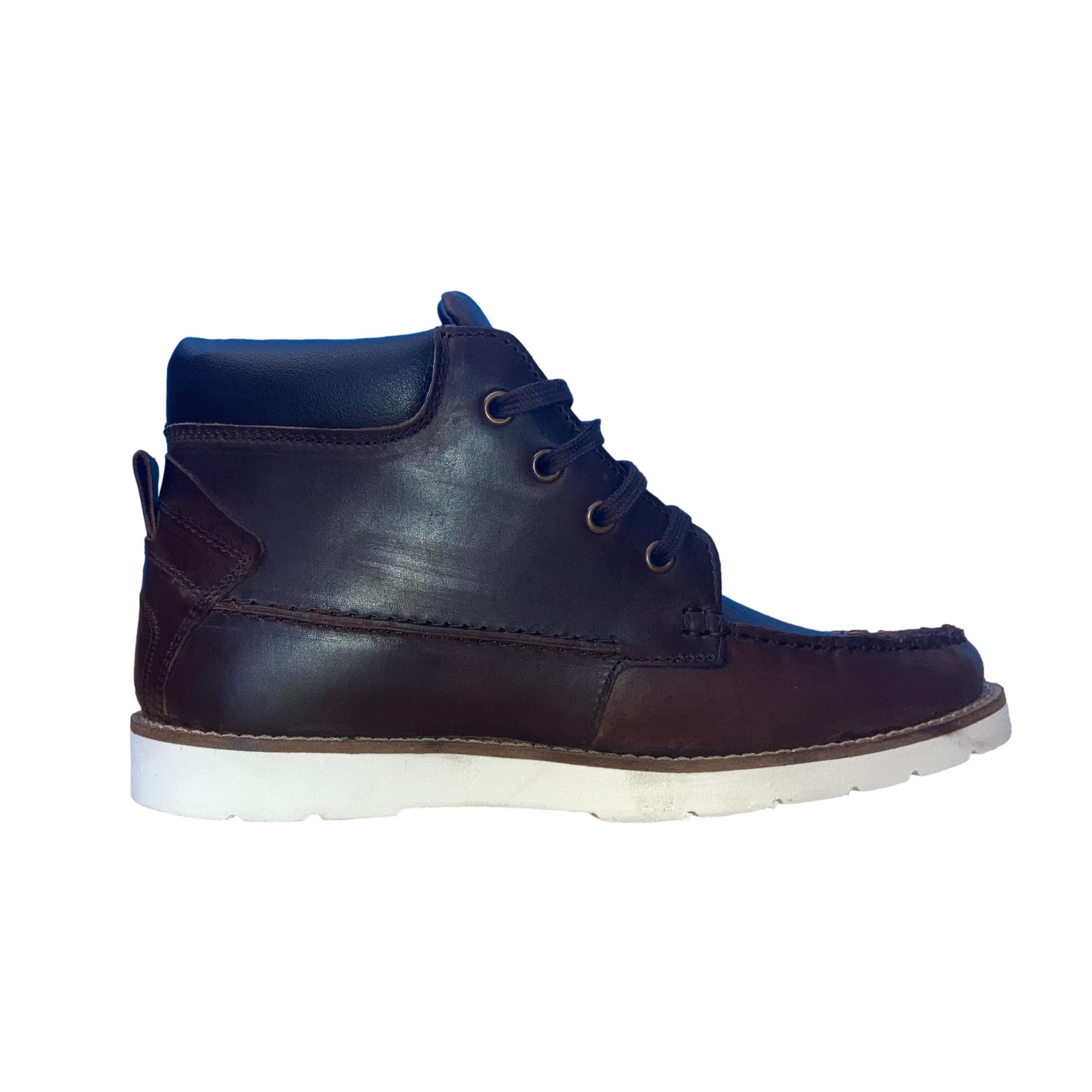 Botine barbati Firetrap Barrock, piele naturala, Maro inchis, 42 EU ...