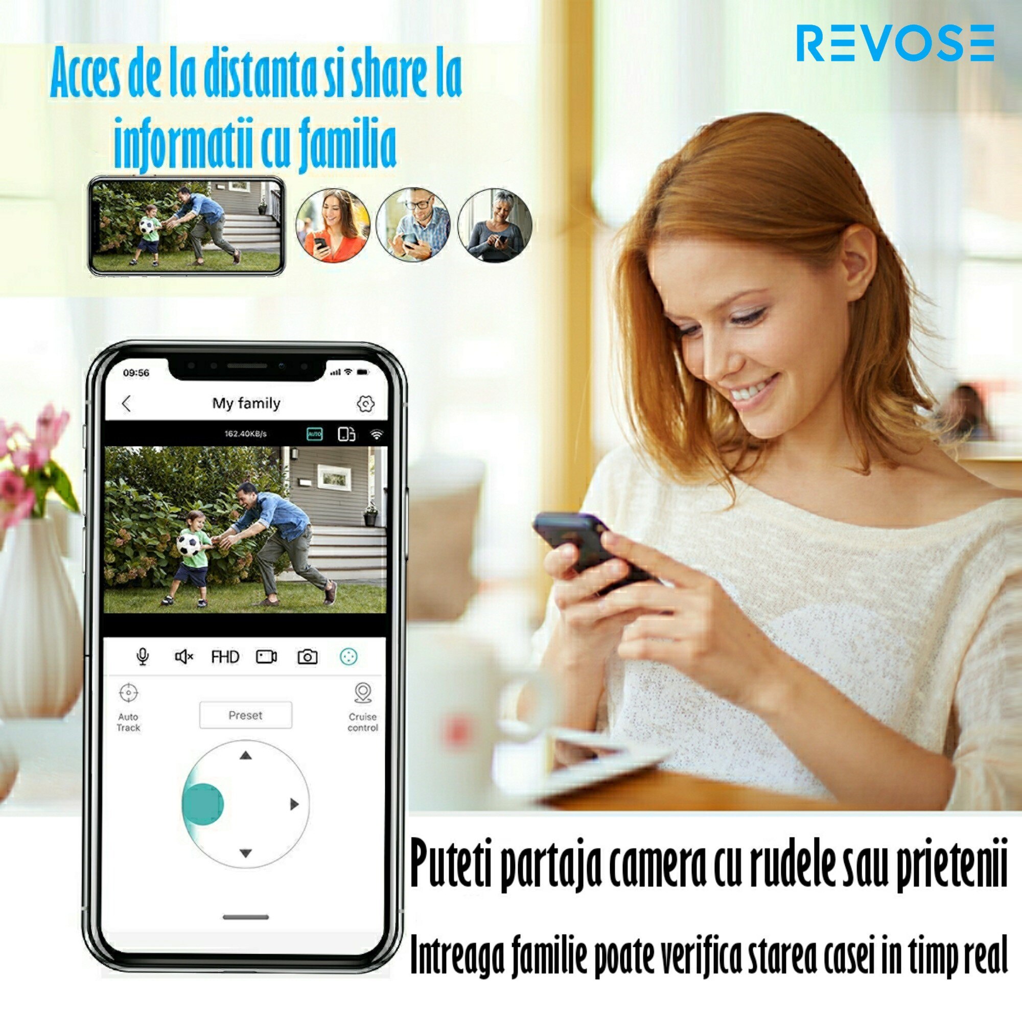 Camera Solara de Supraveghere Video REVOSE™ 5MP 2560x1920, Aplicatie ...
