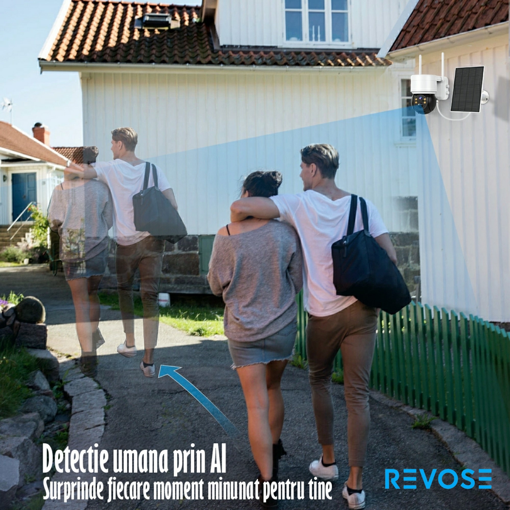 Camera Solara de Supraveghere Video REVOSE™ 5MP 2560x1920, Aplicatie ...