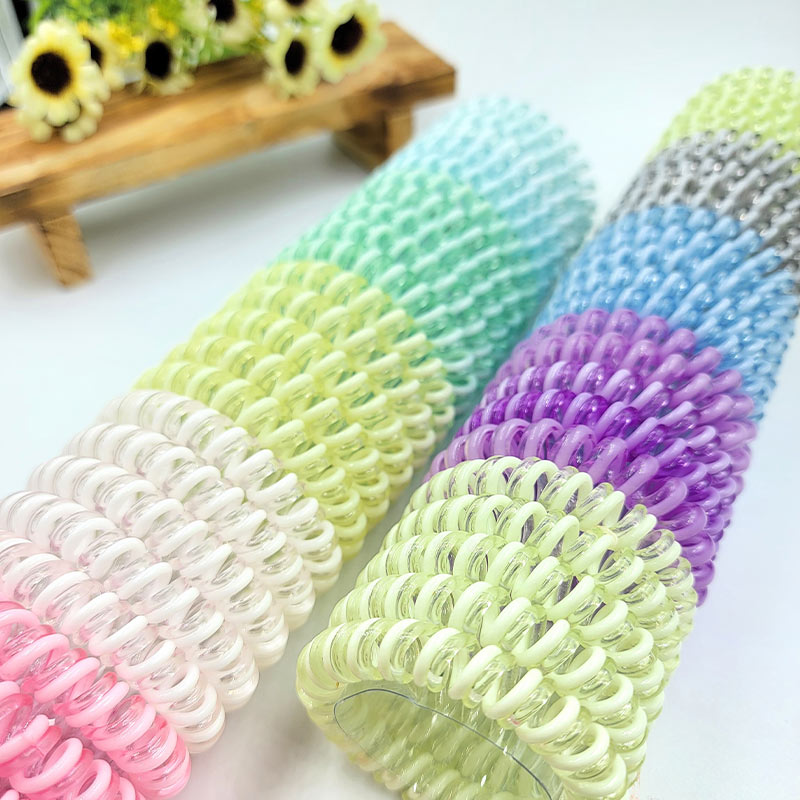 Set 5 elastice de par, Omega, Plastic, Multicolor fosforescent - eMAG.ro