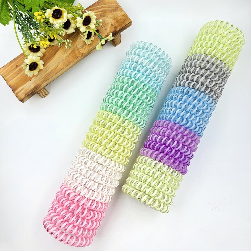 Set 5 elastice de par, Omega, Plastic, Multicolor fosforescent - eMAG.ro