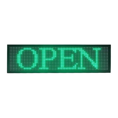 Reclama Luminoasa AT PERFORMANCE 200 x 40 cm, LED Verde, Cod QR ...