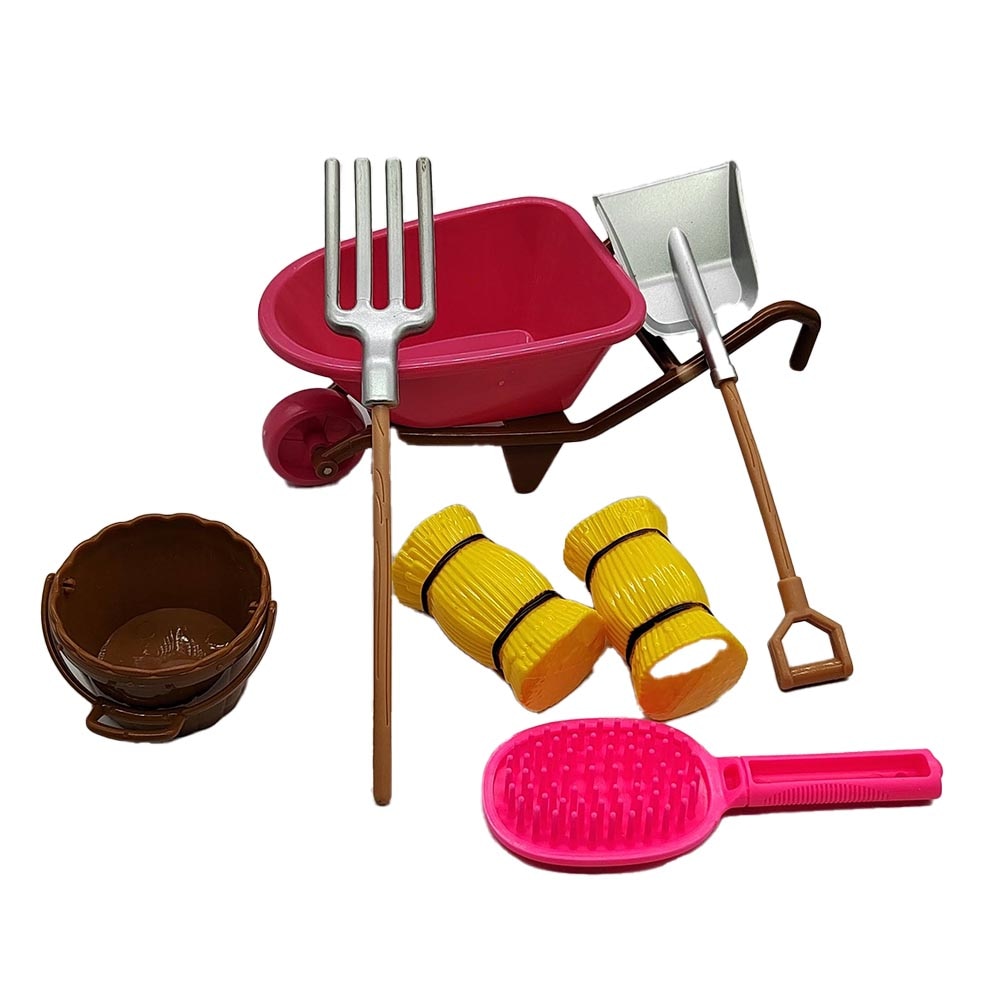 Set de Joaca pentru copii, Micul Gradinar, cu roaba, unelte, galeata ...