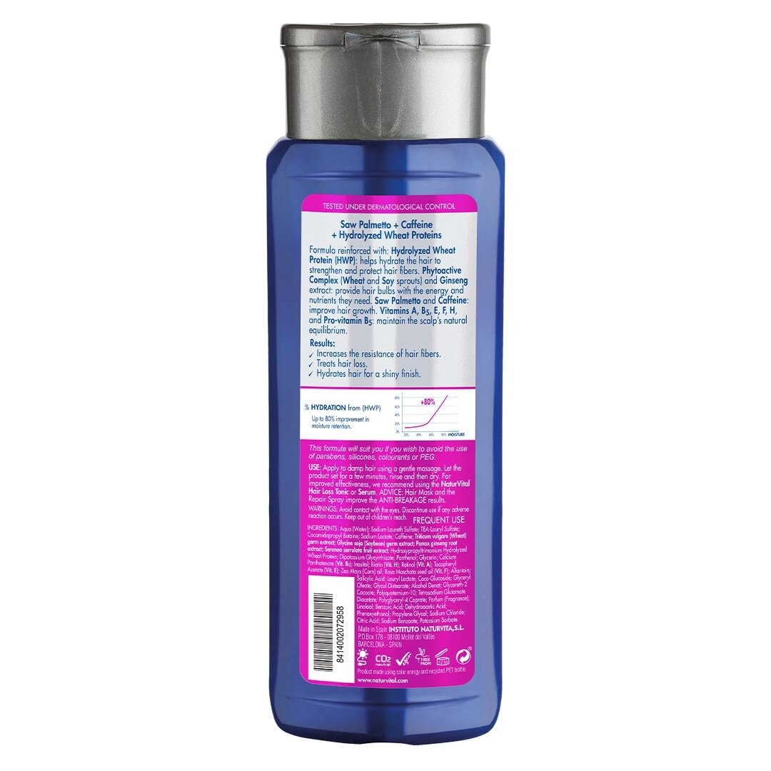 Erősítő sampon hajhullás ellen, Natur Vital hajhullás elleni sampon ...