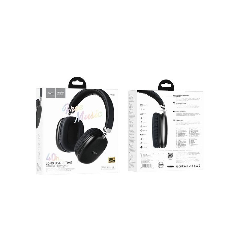 Casti Audio Over The Ear Hoco, Wireless, Bluetooth, Microfon, Autonomie ...