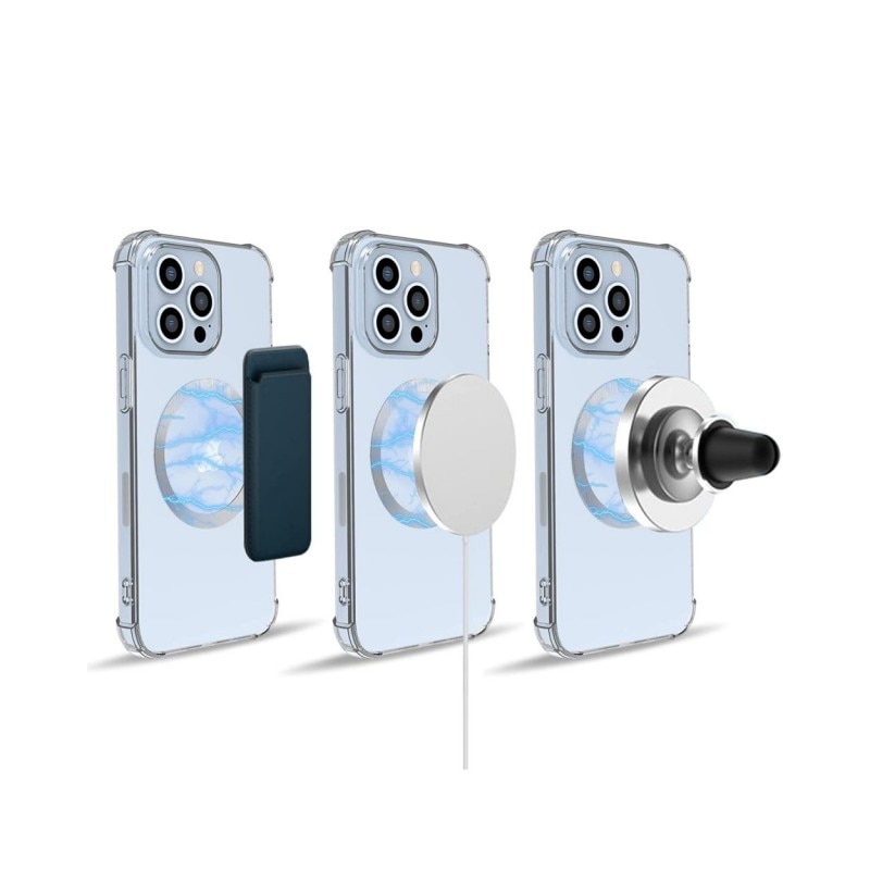Inel Magnetic MagSafe Silicone pentru Apple iPhone seria 12 / 13 / 14 ...