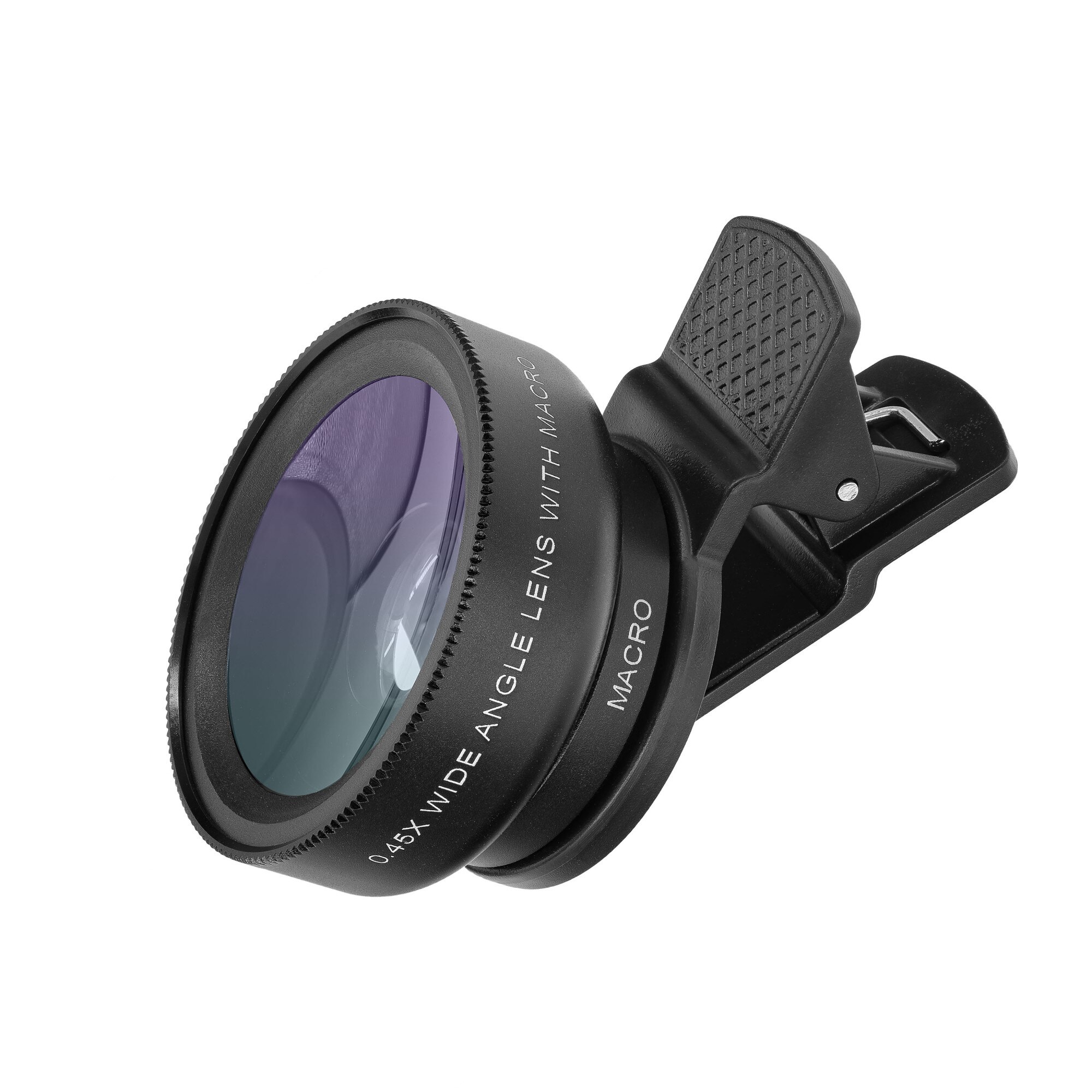 Lentila 2in1 KnightX HD Macro 12.5x si Wide 0.45x, Black, Clip Universal Smartphone - eMAG.ro