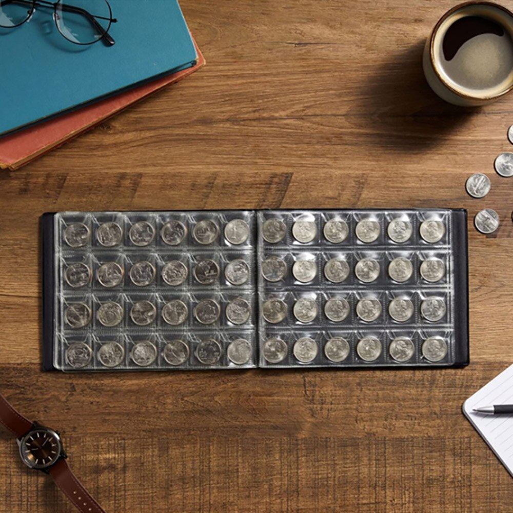 Clasor monede, Sundiguer, Piele ecologica, Capacitate mare, 10 Pagini ...