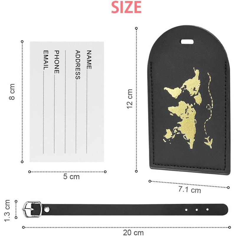 Ecuson Bagaj, Set 2 Eticheta Pentru Identificare Bagaje, Cu ProtectIa ...