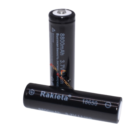 Acumulator Rakieta 18650, 3.7v, 8800mAh, Li-ion, Black - eMAG.ro