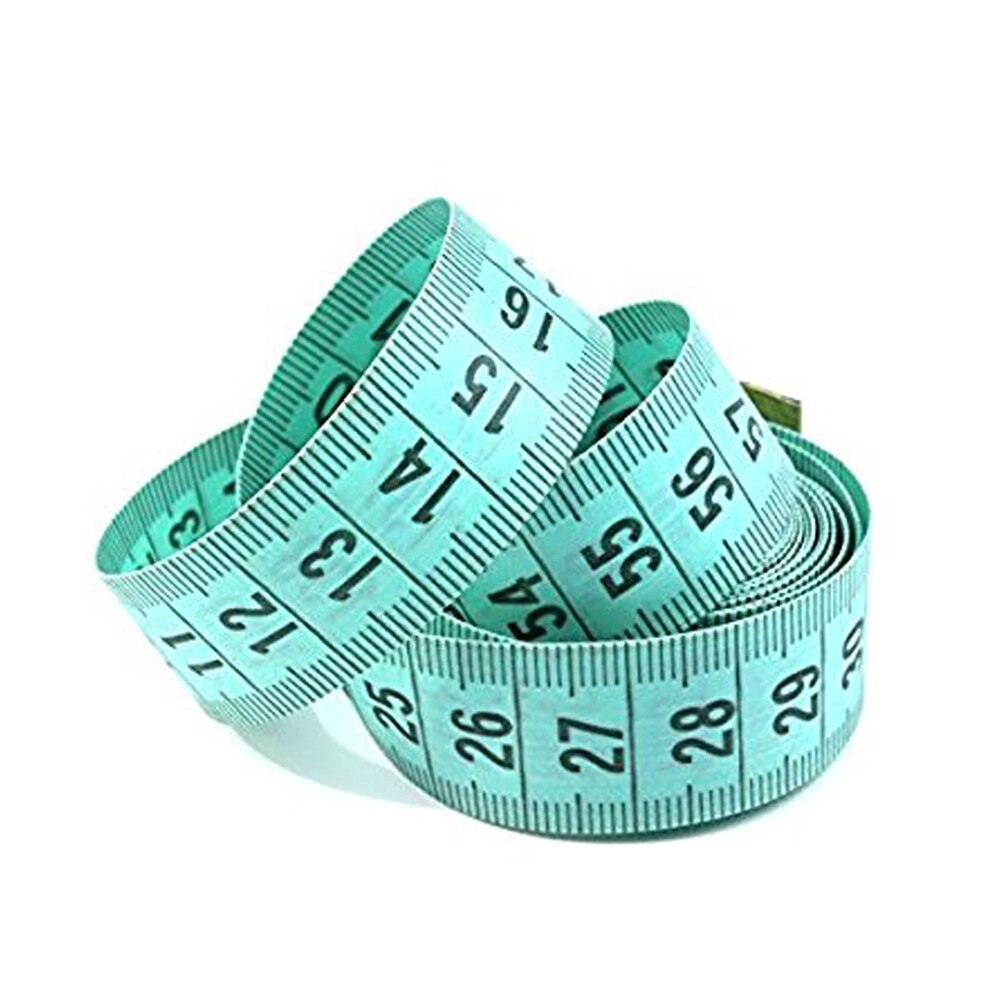 Centimetru croitorie clasic, ambele fete in centimetri, 150 cm, verde ...