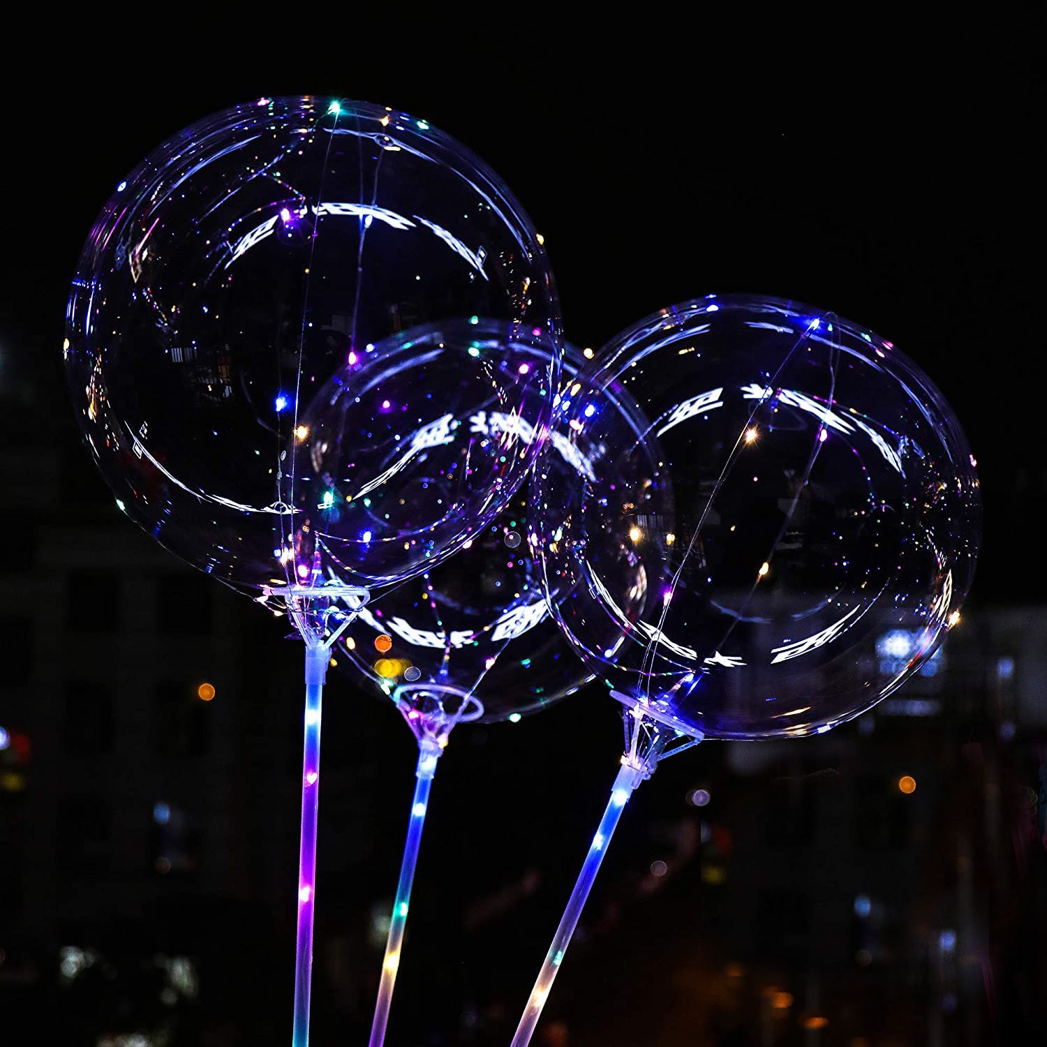 Balon cu 50 LED-uri multicolor, 3 moduri de iluminare, Efect ...