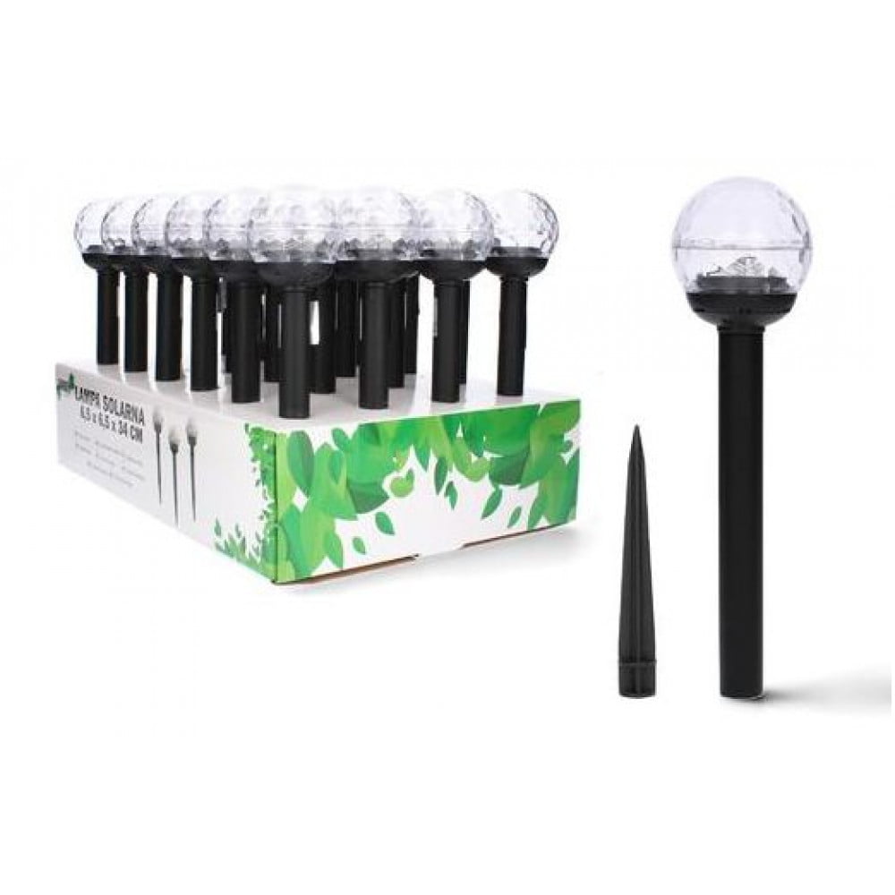 Lampa solara LED, tip glob, pentru curte, gradina - eMAG.ro