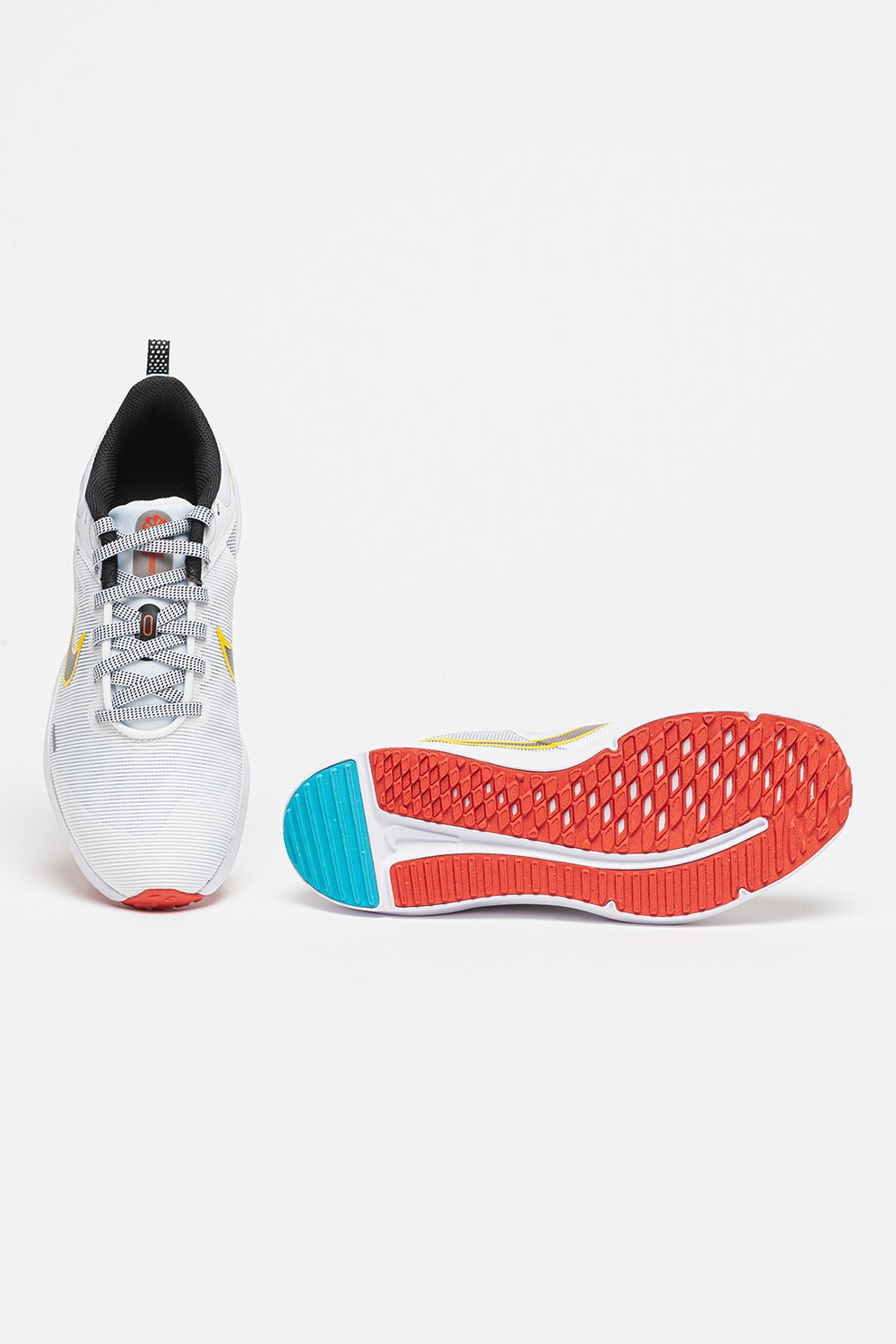 Nike, Pantofi cu logo pentru alergare Downshifter 12, Alb, 7 - eMAG.ro