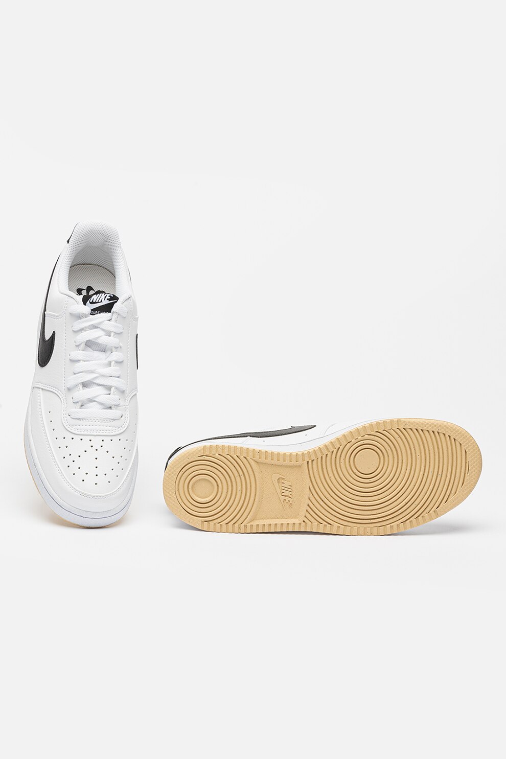 Nike, Pantofi sport de piele ecologica Court Vision Low Next Nature ...