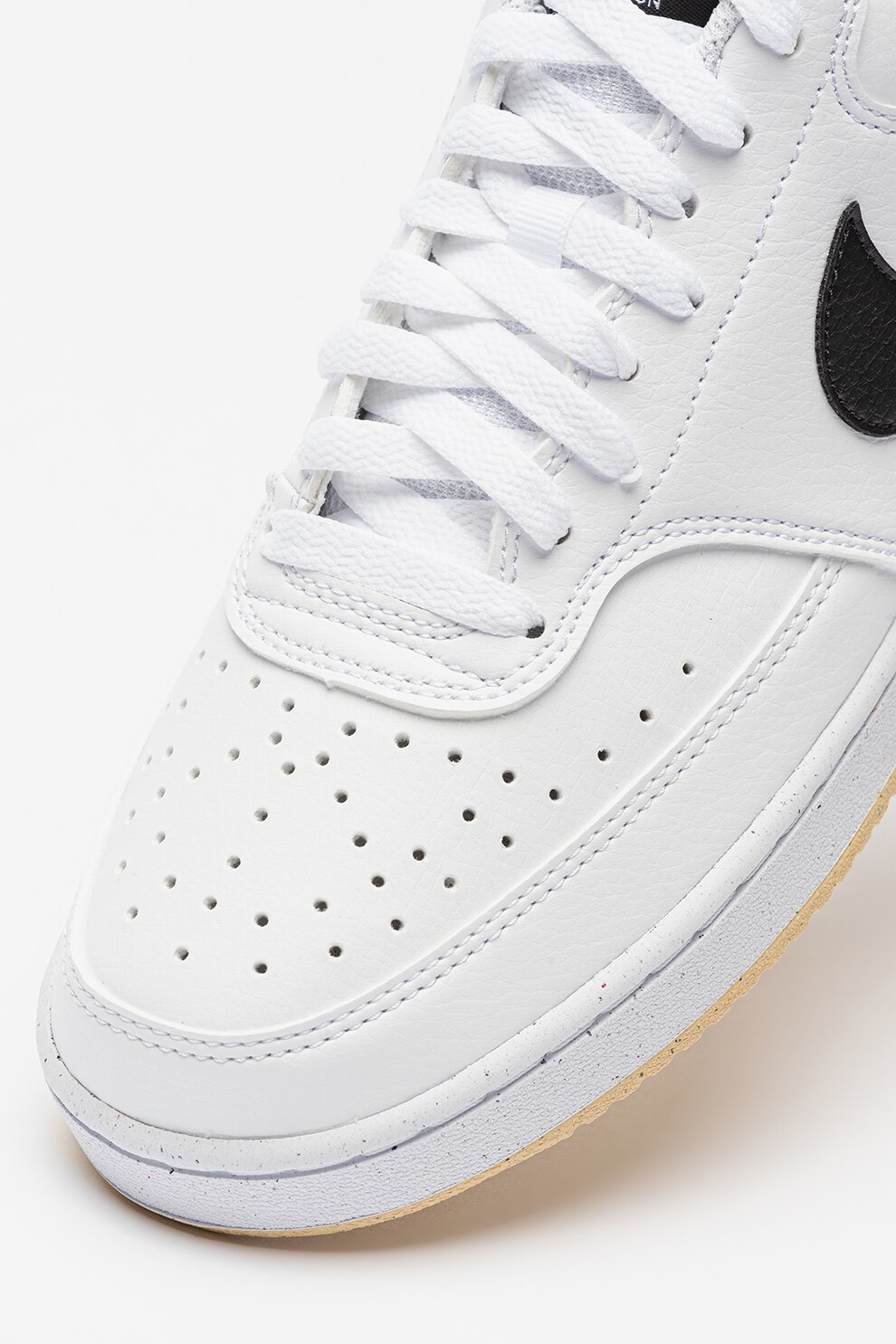 Nike, Pantofi sport de piele ecologica Court Vision Low Next Nature ...