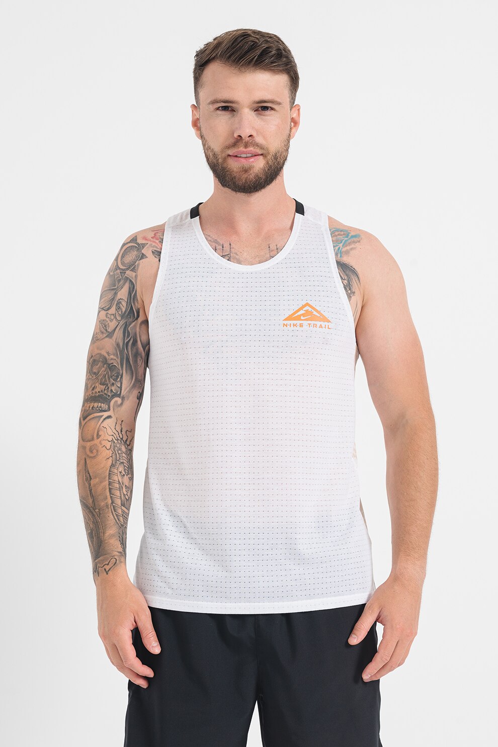 Nike, Top pentru alergare Solar Chase, Crem, M - eMAG.ro