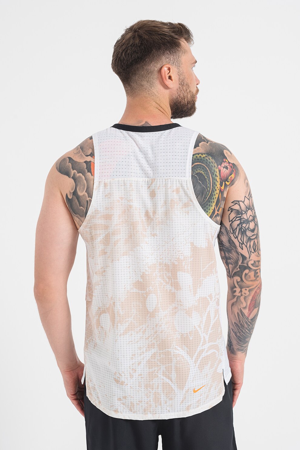 Nike, Top pentru alergare Solar Chase, Crem, M - eMAG.ro