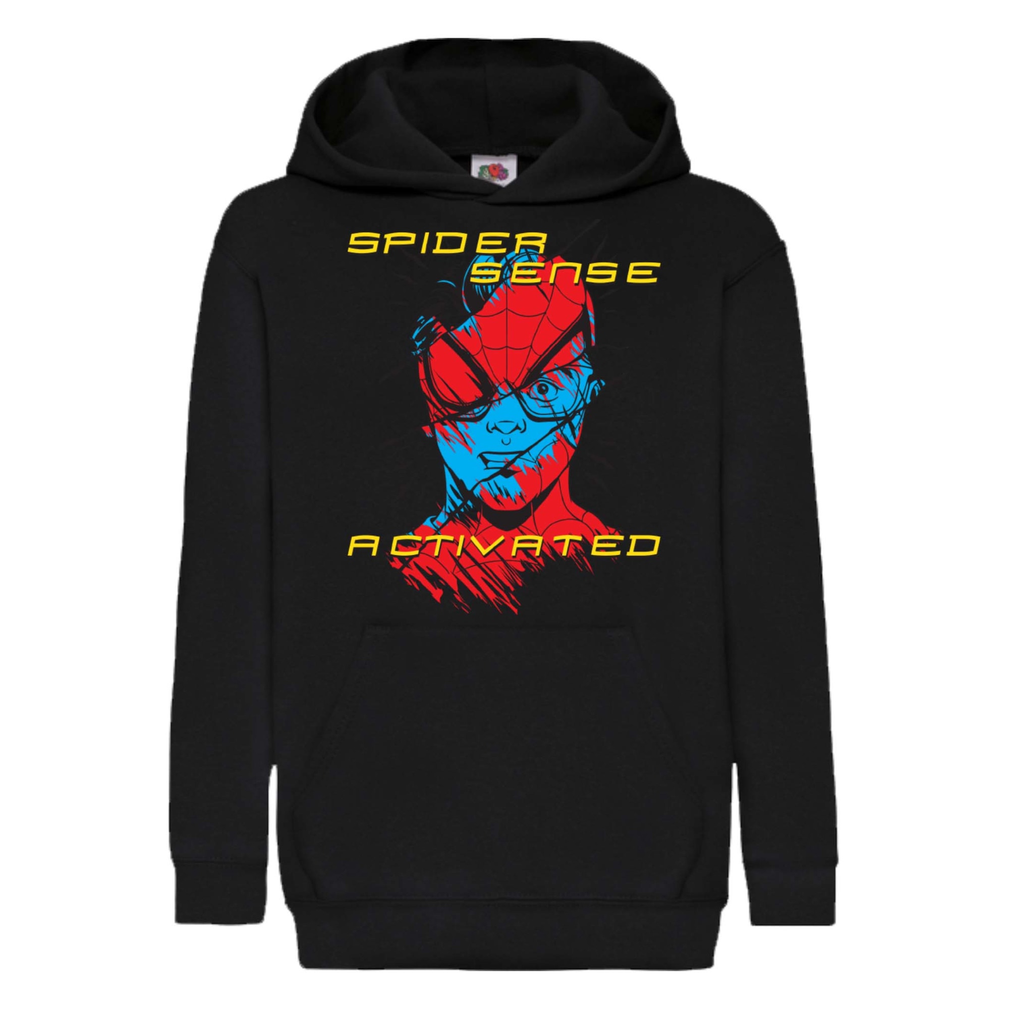 Hanorac copii Tralala Spider-man Spider Sense Activated, Negru, 7-8 ani ...