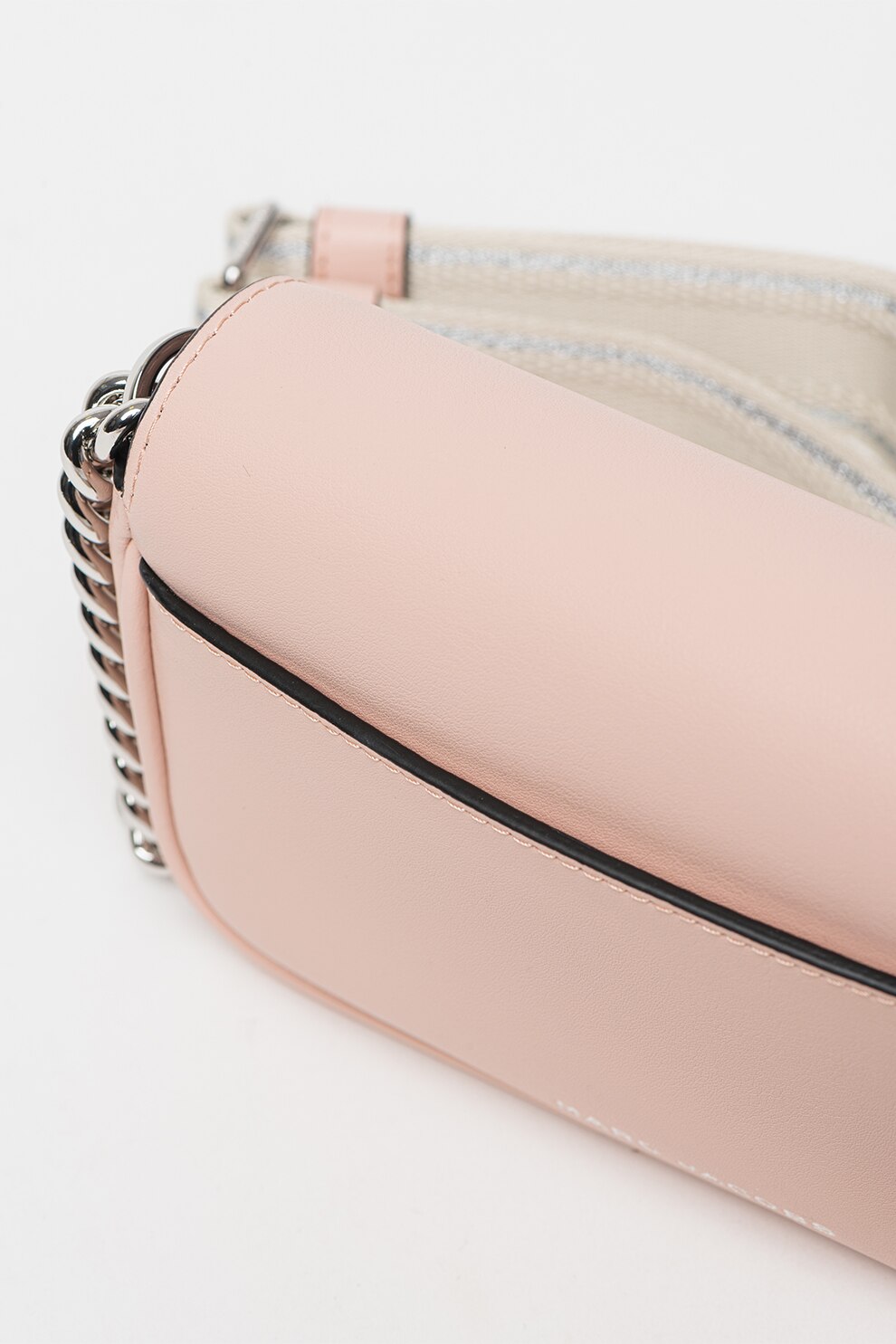 Marc Jacobs, Geanta crossbody mica din piele The, Roz pastel - eMAG.ro