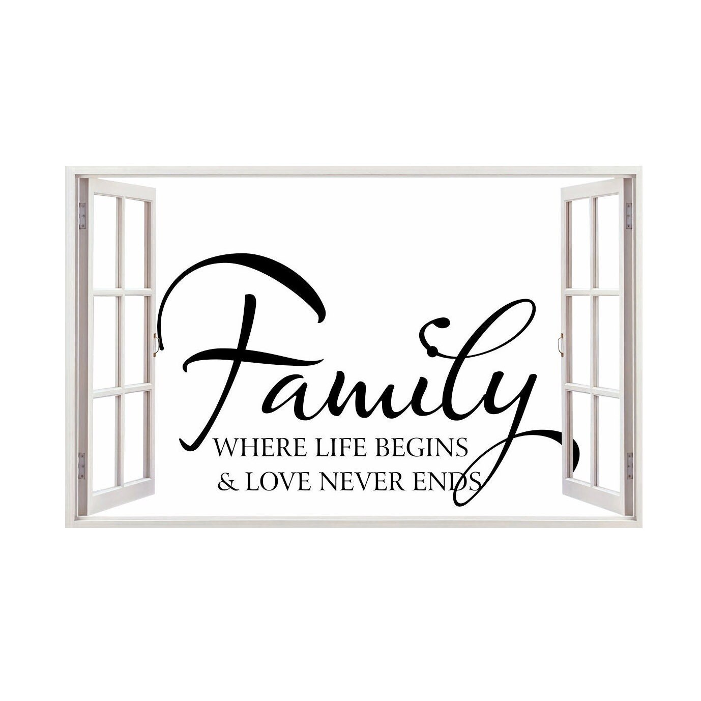 Sticker Decorativ Personalizat cu poza dorita, Model Fereastra, 85 cm ...