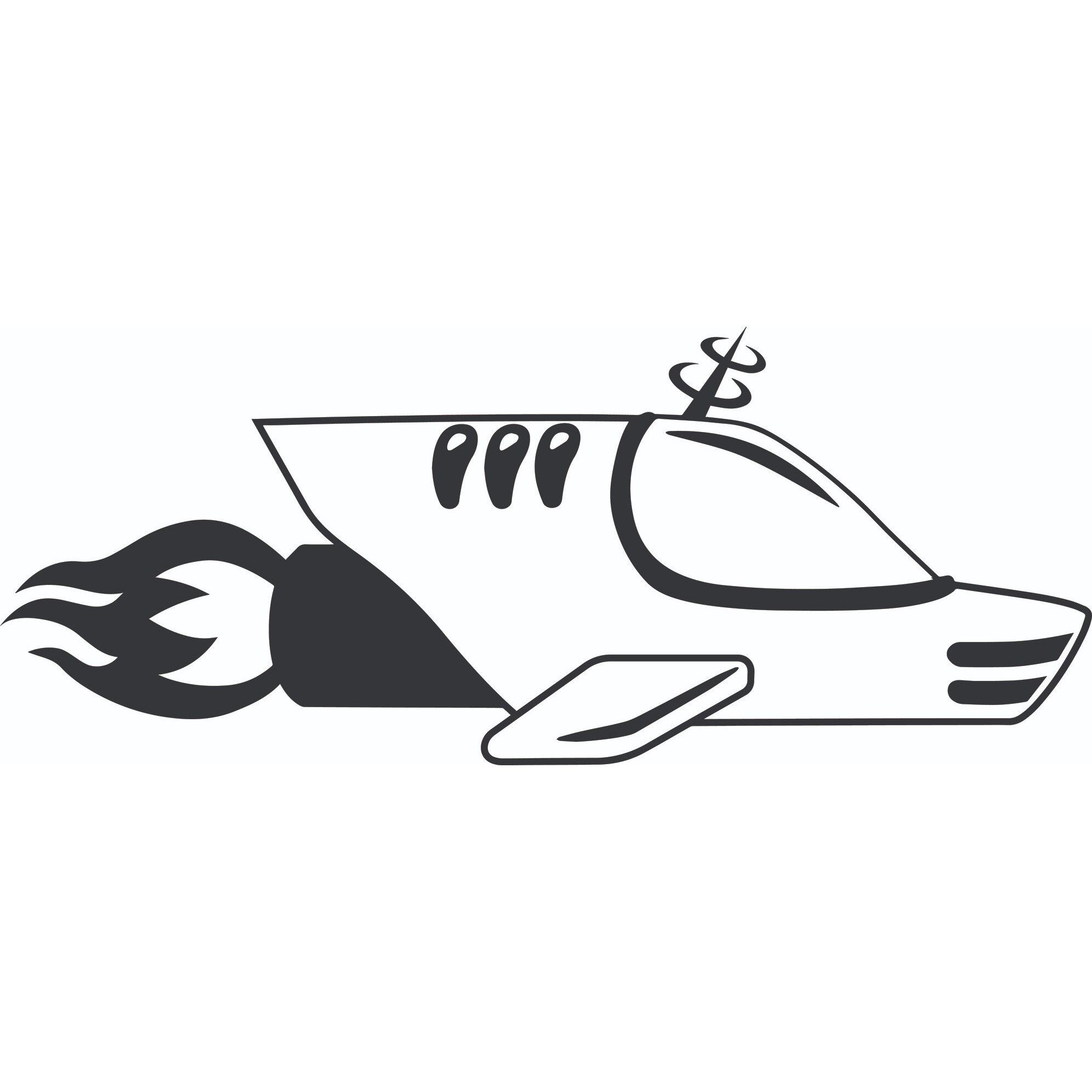 Sticker decorativ, Nava Spatiala, Negru, 85 cm, 4954ST-20 - eMAG.ro